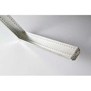 Perfil en aluminio microperforado 15.5mm x 5mts